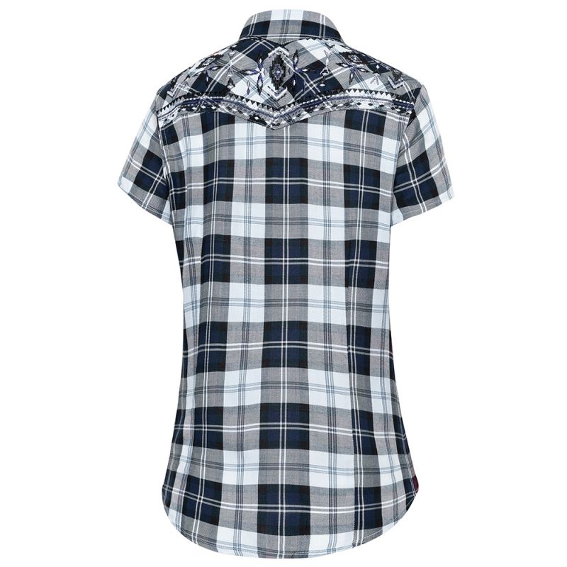 Westernbluse Pasadena kurzarm